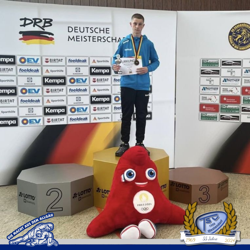DM U14 zweimal Silber für TSV Westendorf / Theo Völk (Griechisch ...